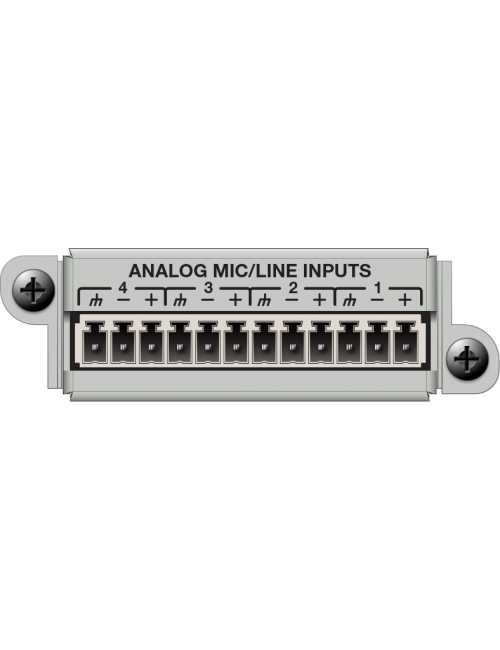 Matriz de audio digital 4 Channel Analog In Card Symetrix - SeeSound