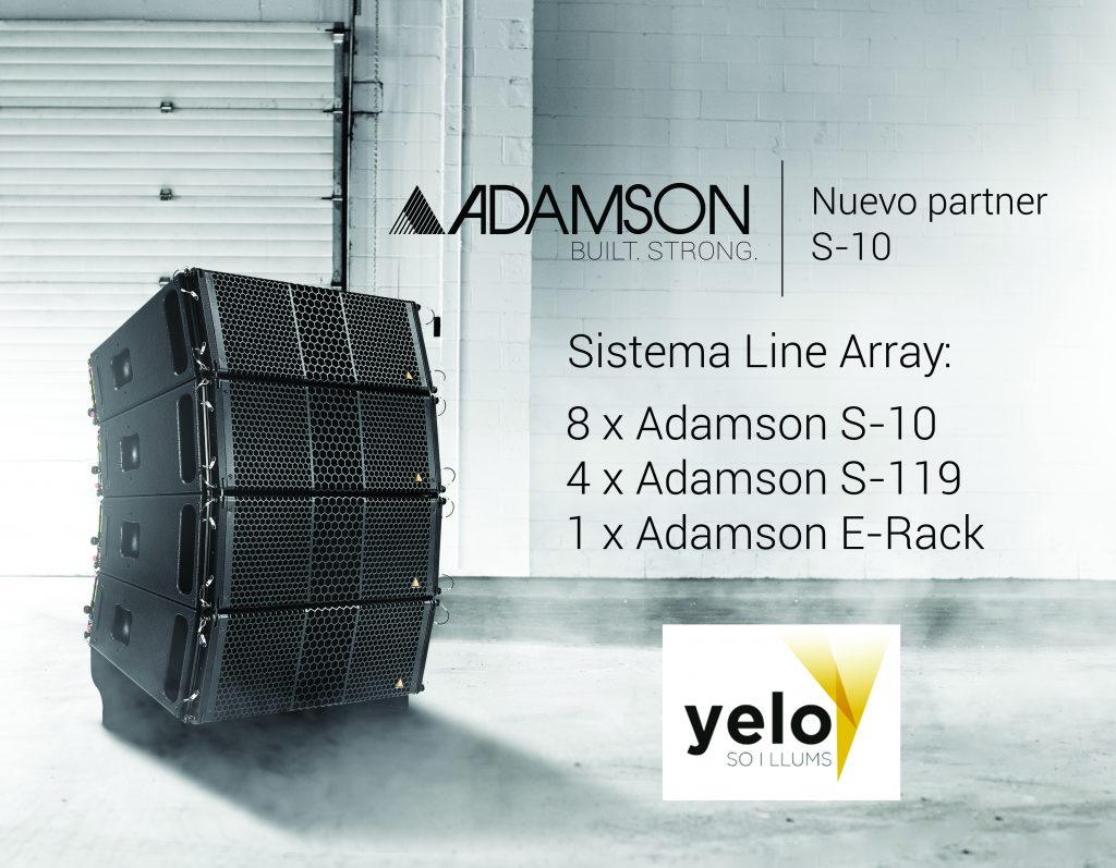 YELO, nuevo partner de Adamson S10 - SeeSound